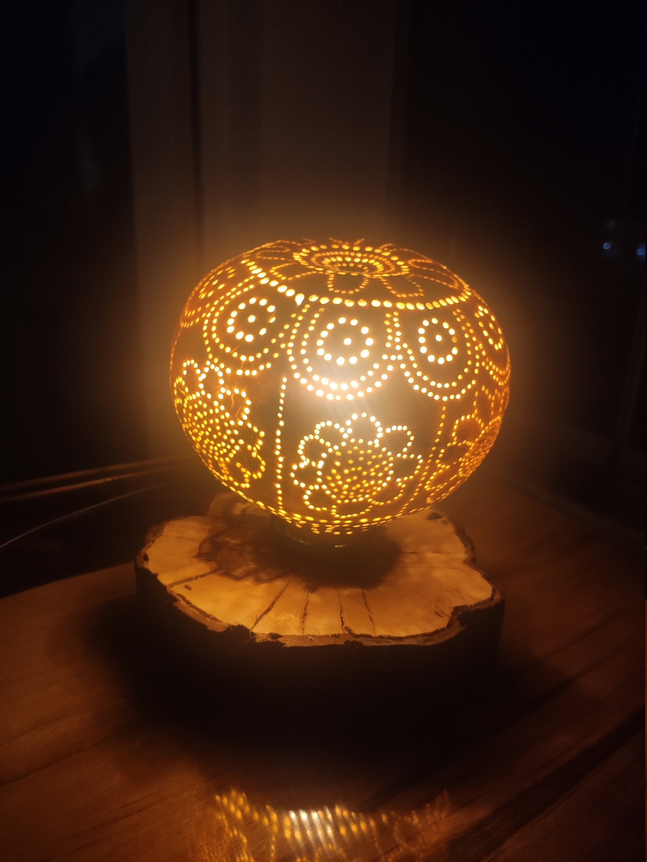 Gourd Lamp, Table Lamp - Etsy