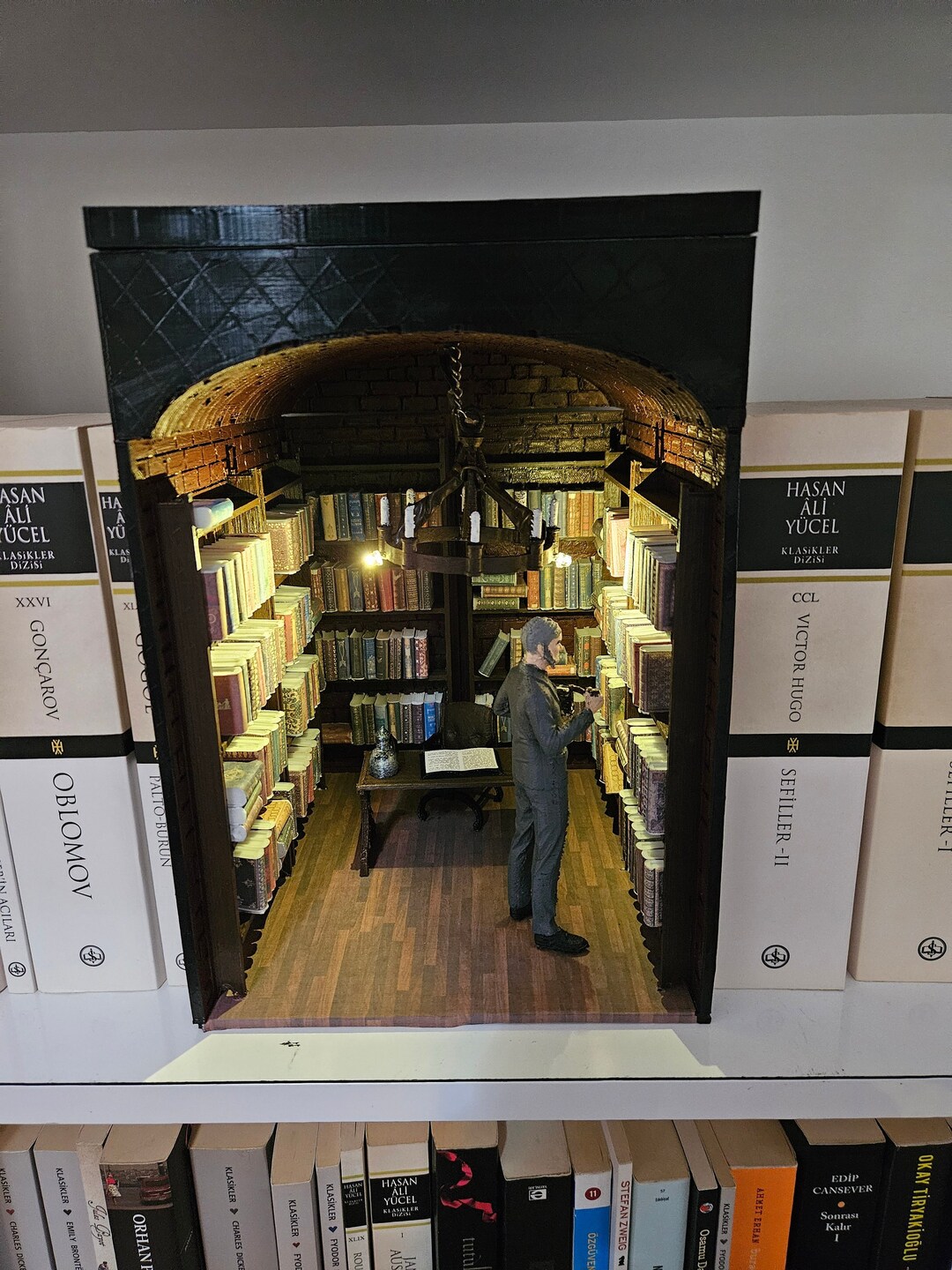 Library Book Nook, Book Lover, Gift, Book Shelf, Decoration Bookshelf ...