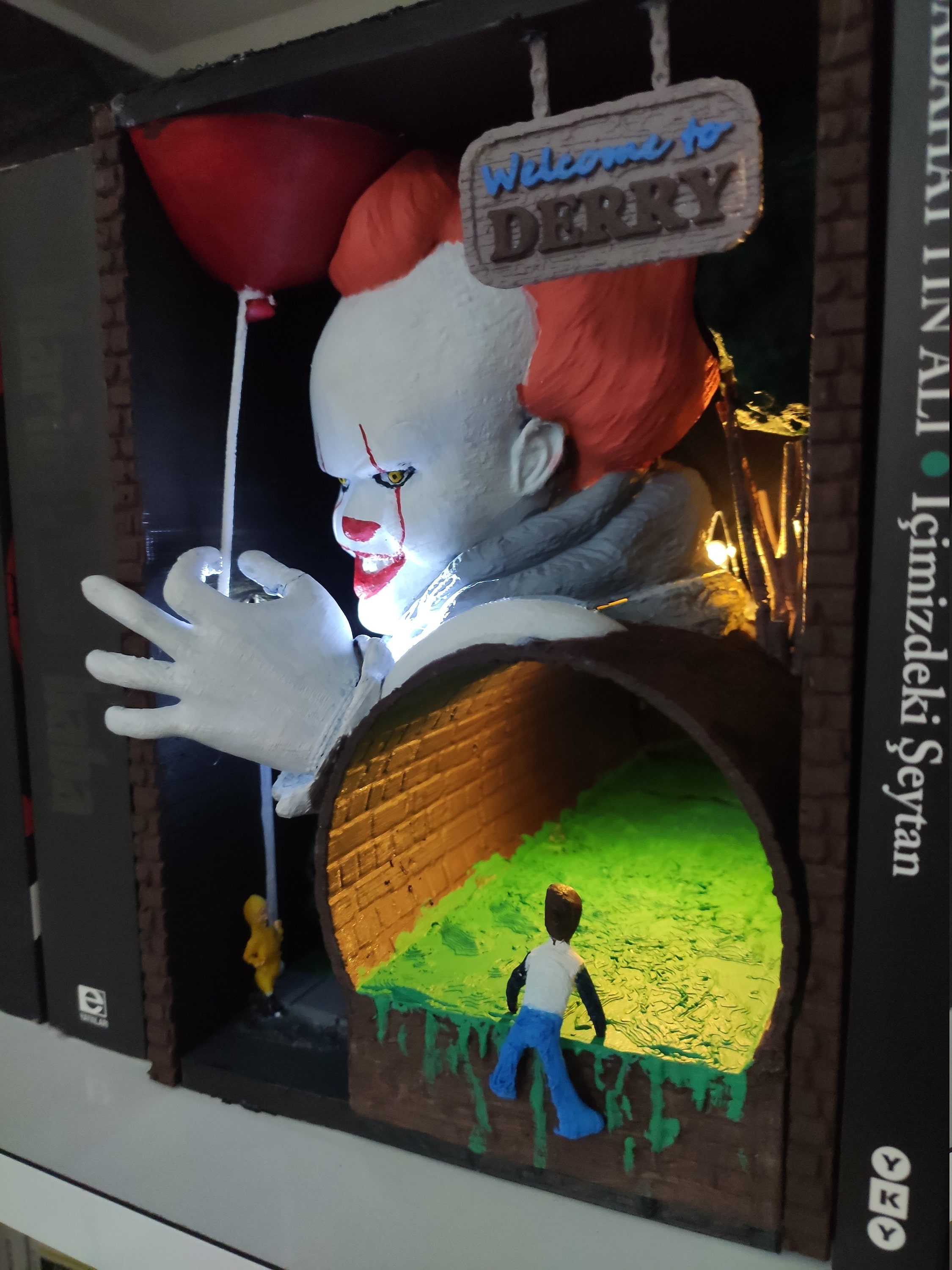 Pennywise Booknook Book Nook İnsert It Stephen King - Etsy