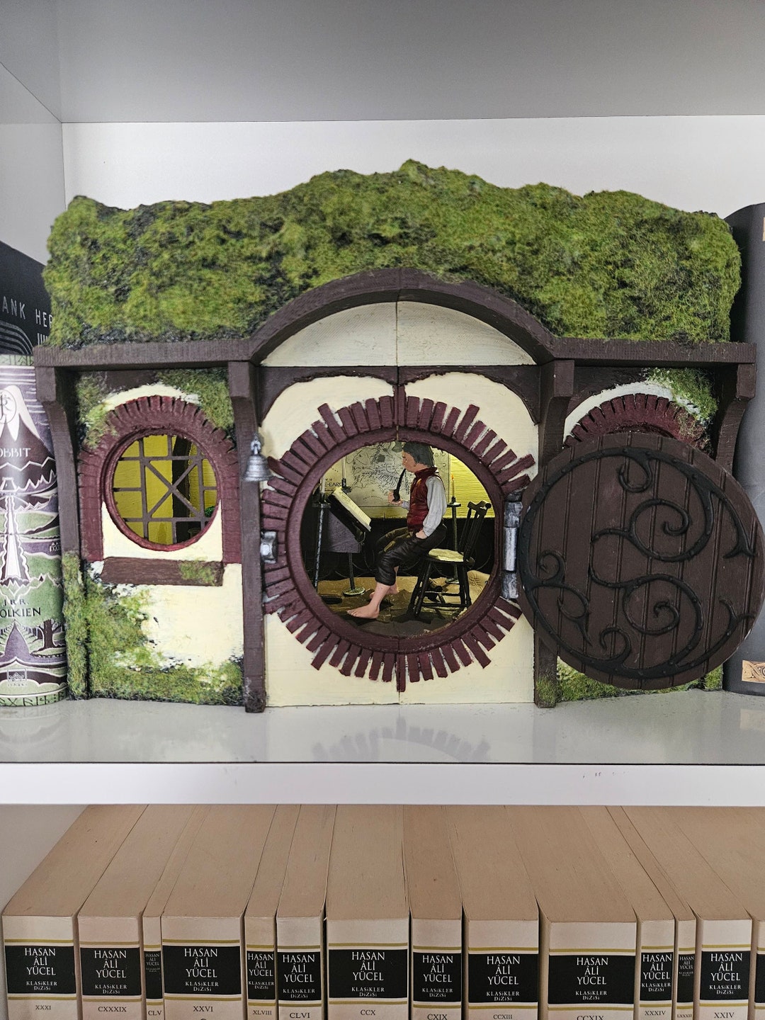 Lotr Book Nook, Lotr, Decor, Gift, Book, Book Shelf, Bilbo House - Etsy