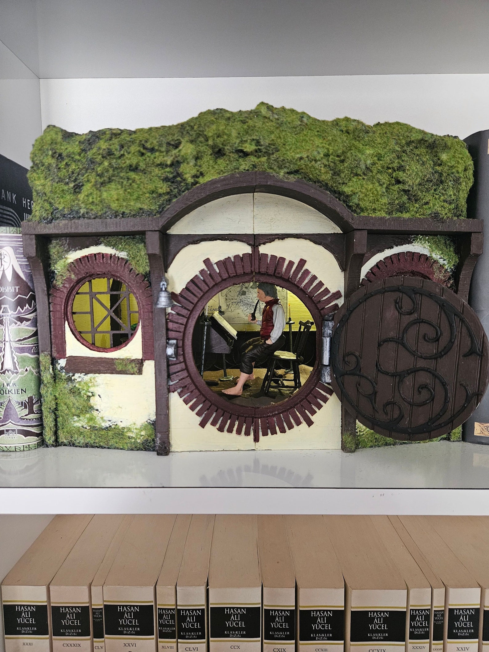 Lotr Book Nook, Lotr, Decor, Gift, Book, Book Shelf, Bilbo House - Etsy