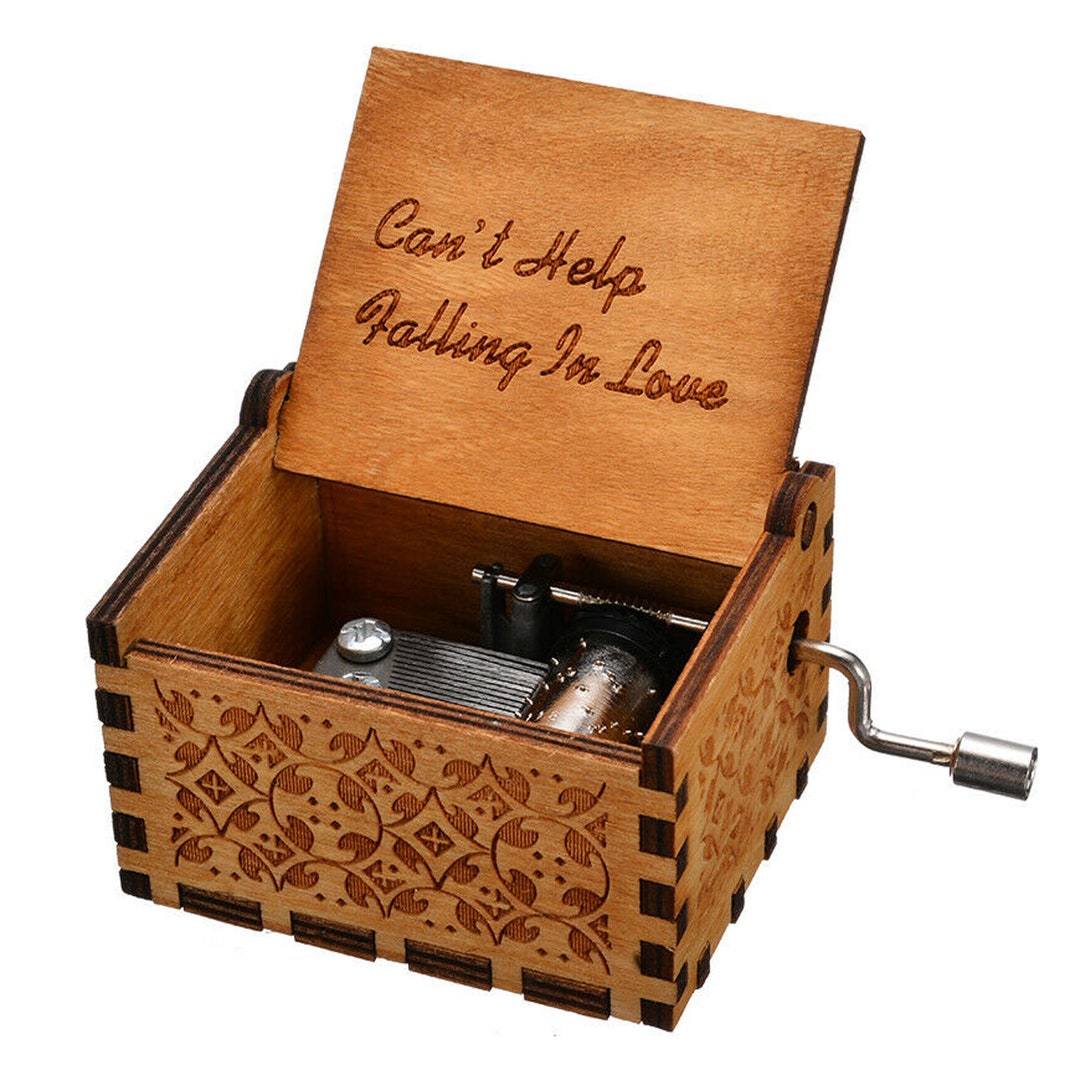 Wooden Music Box Can't Help Falling in Love Music Box - Etsy