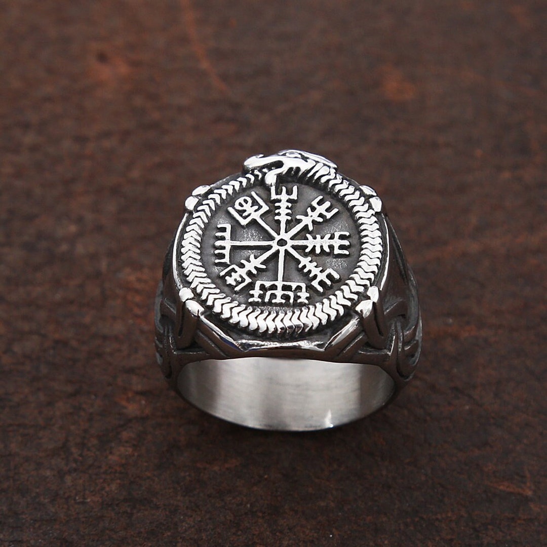 Handmade Odin Compass Viking Ring Gothic Nordic Viking Ring Men Women ...