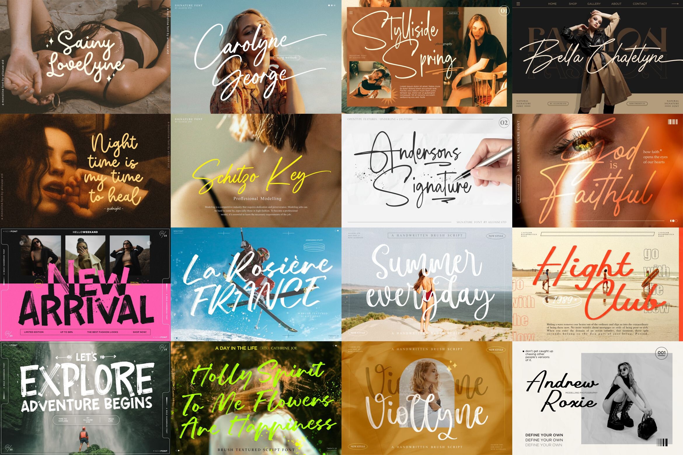 The Ultimate Font Bundles, Logo Font, Branding Font, Commercial Use Font, Handwriting Font ...