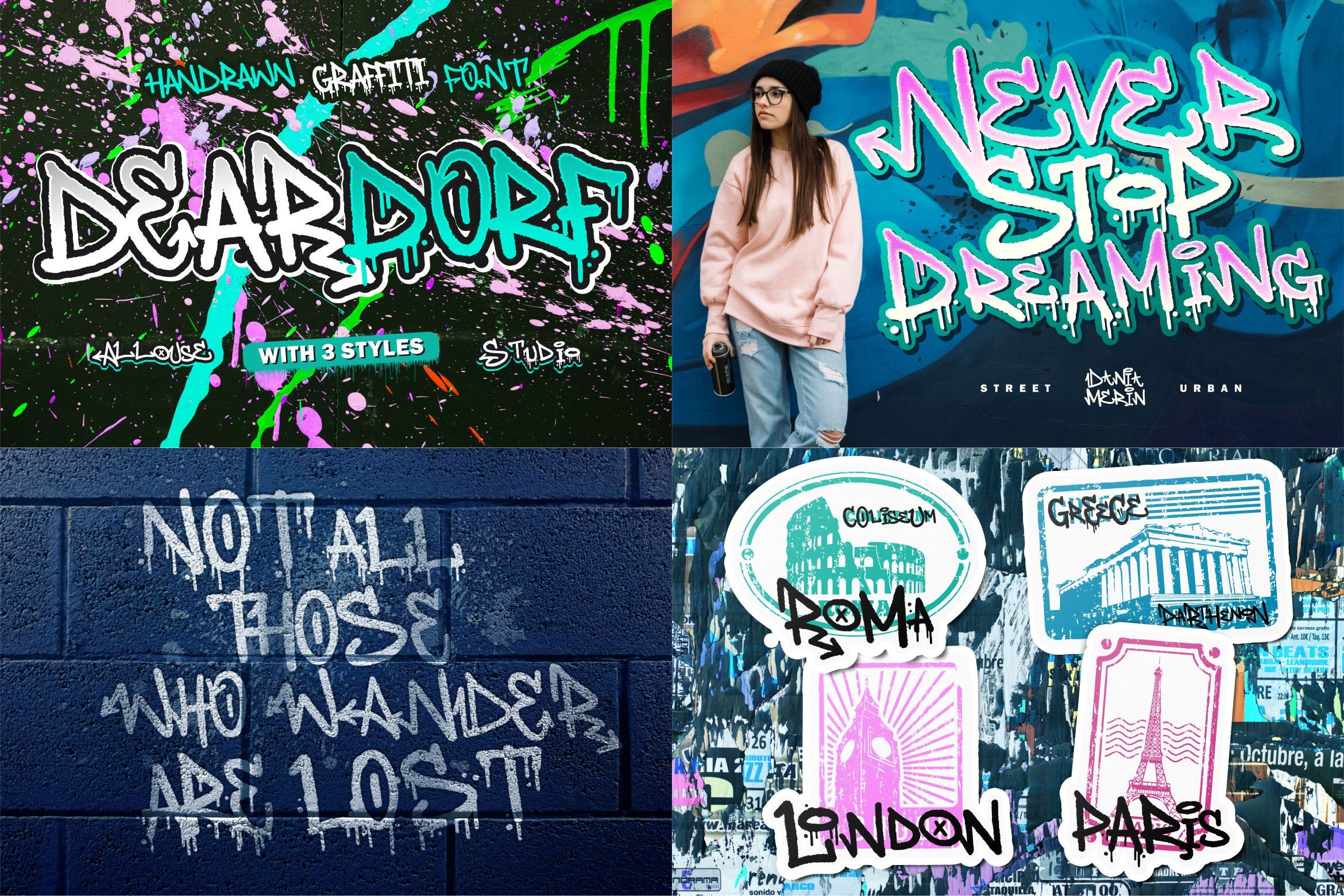 Graffiti Font Bundle Graffiti Font Street Art Graffiti - Etsy Ireland