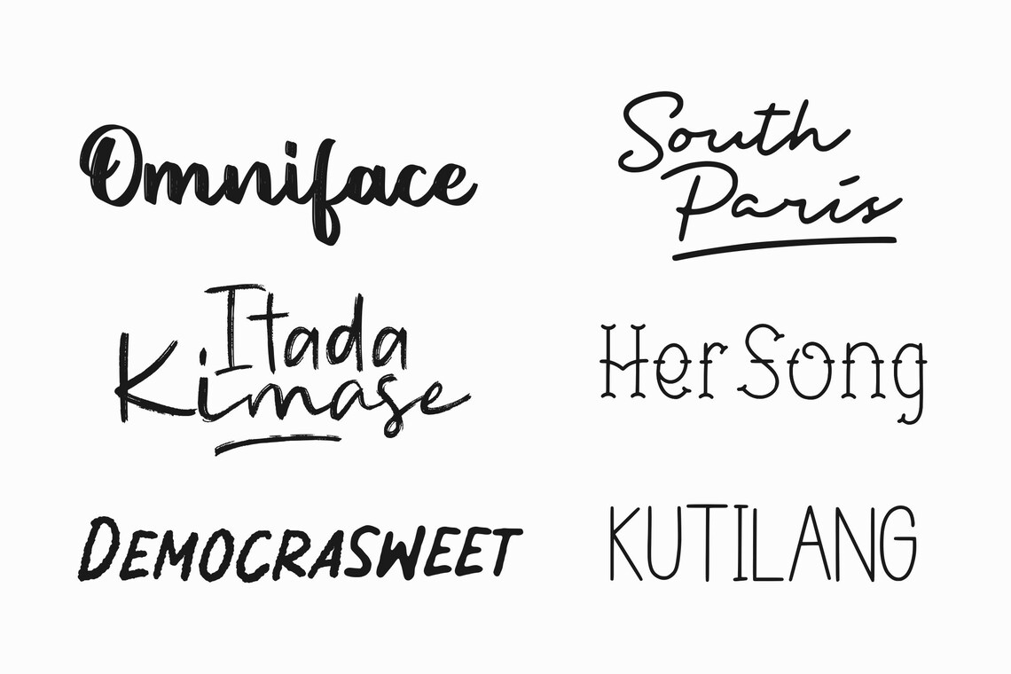 Cursive Font Svg Font Svg Digital Font Svg Font Bundle for - Etsy Canada