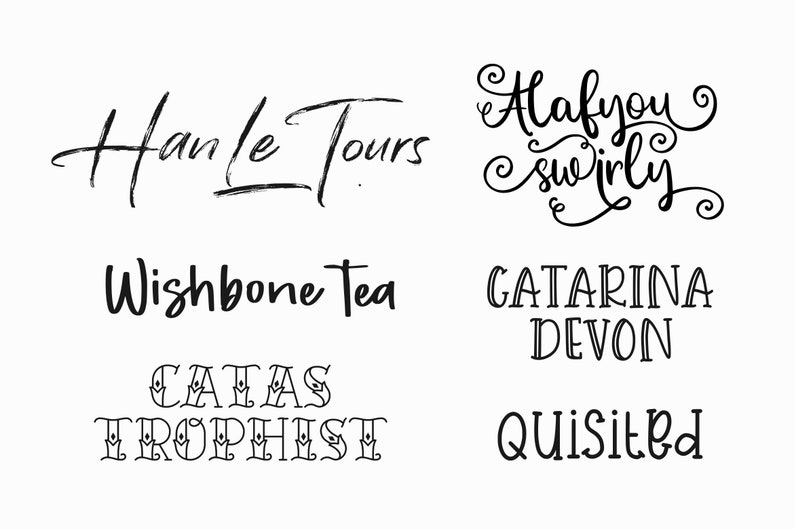 Cursive Font Svg Font Svg Digital Font Svg Font Bundle for - Etsy UK