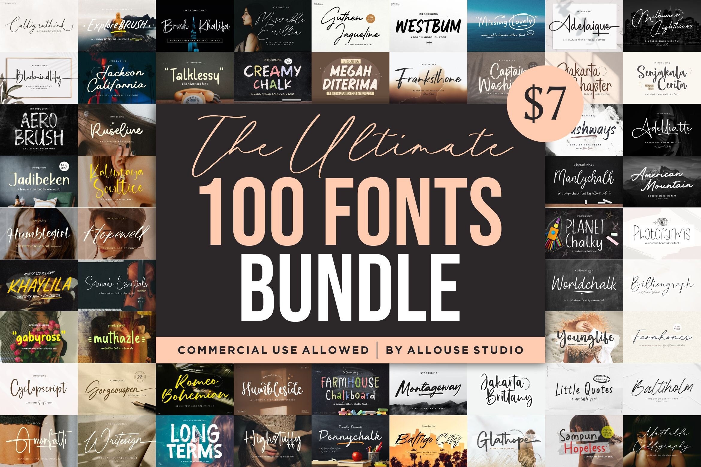 The Ultimate Font Bundles, Logo Font, Branding Font, Commercial Use Font, Handwriting Font ...