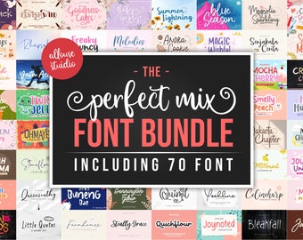 Font Bundle, Handwritten Fonts, Calligraphy Fonts, Cricut Font ...