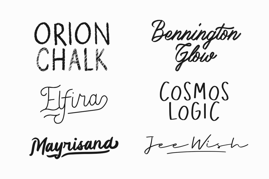 Cursive Font Svg Font Svg Digital Font Svg Font Bundle for - Etsy UK