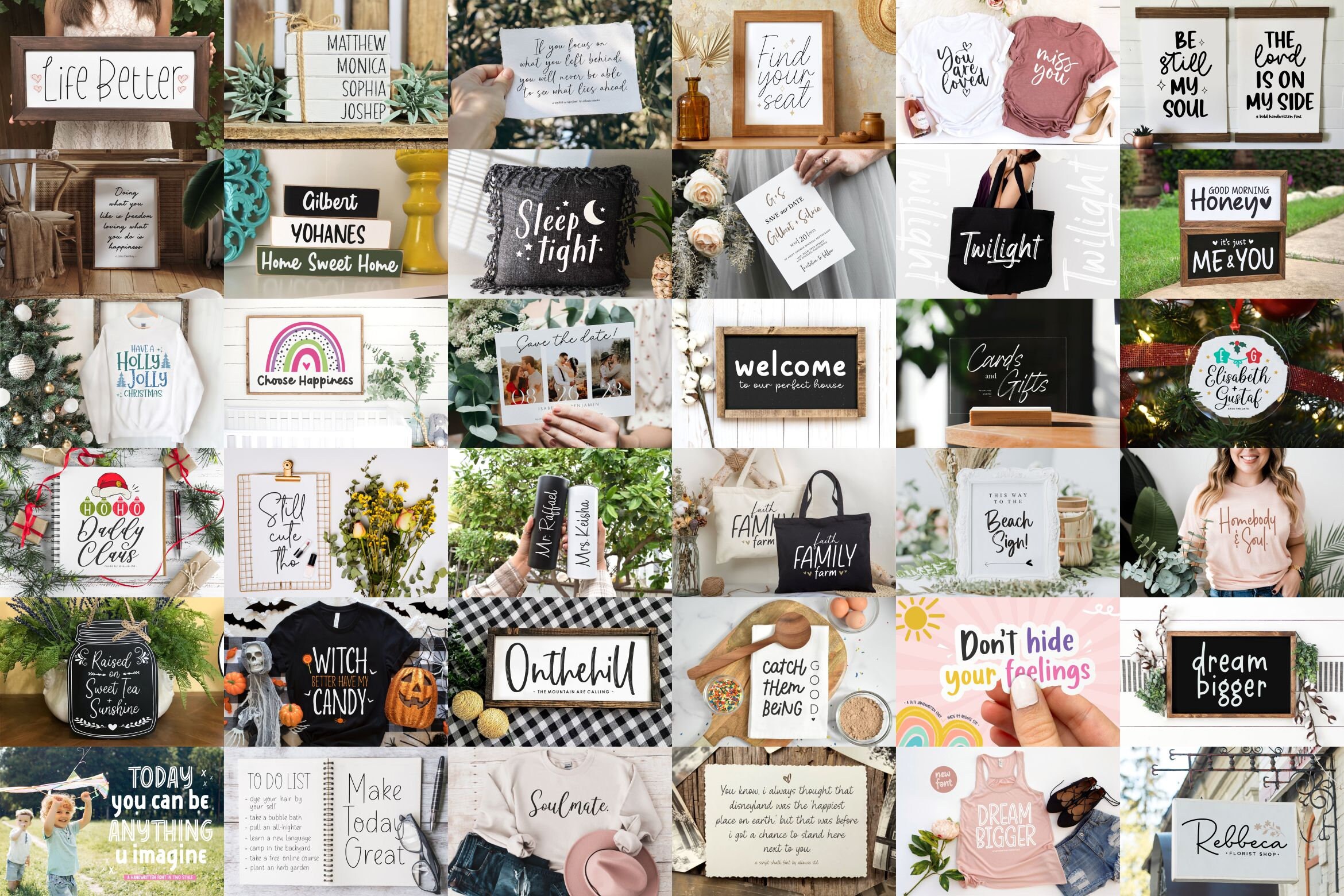 Font Bundle Handwritten Fonts Calligraphy Fonts Cricut - Etsy Australia