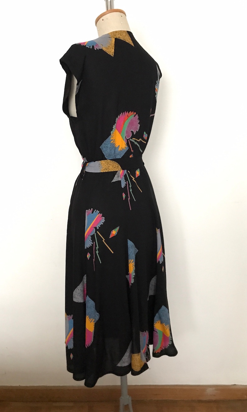 Vintage 1980s Chacok Dress / 80s French Designer Dress / Arlette Decock ...