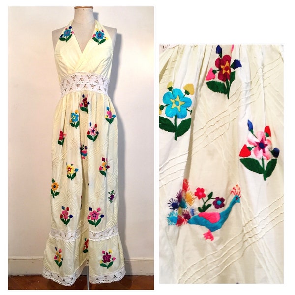 70s Mexican Dress - Etsy