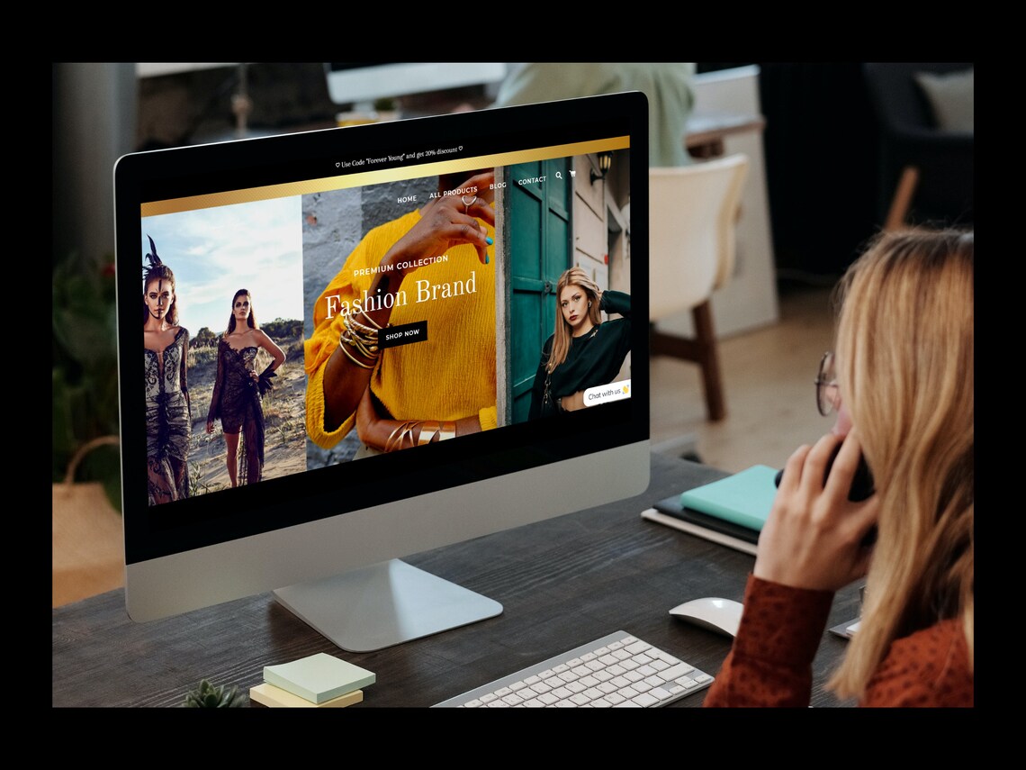 DIY Premium Fashion Clothing Brand Theme Custom Shopify Website ...