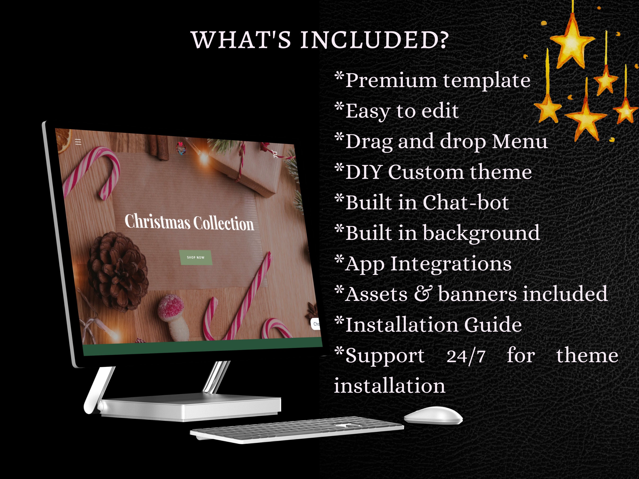 Christmas Theme Shopify Website Template | Custom Boutique Website ...