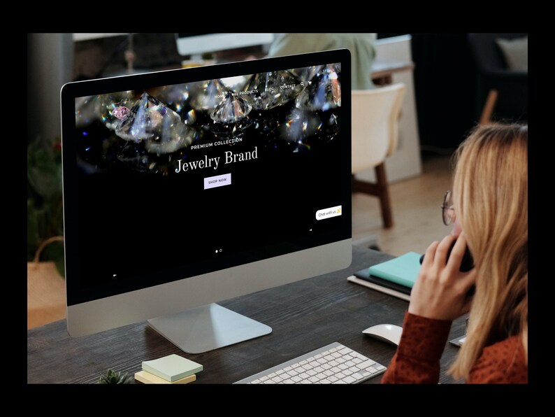 DIY Premium Diamond Jewelry Theme Custom Shopify Website Template ...