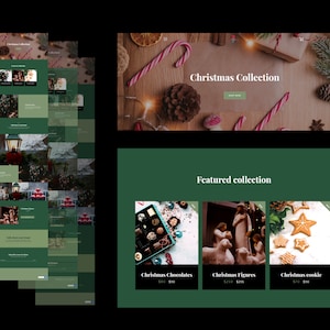 Christmas Theme Shopify Website Template | Custom Boutique Website ...