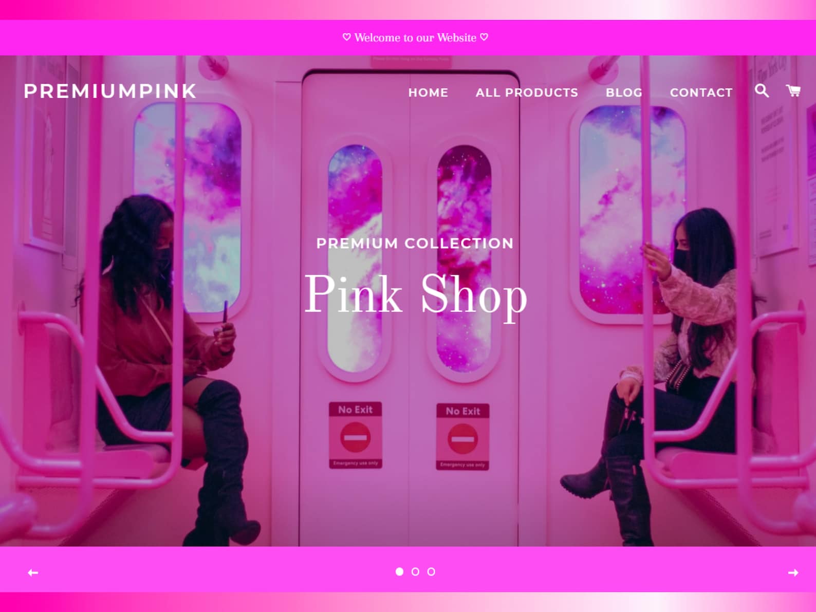 DIY Pink Shopify Theme Website Template | Custom Boutique Website ...