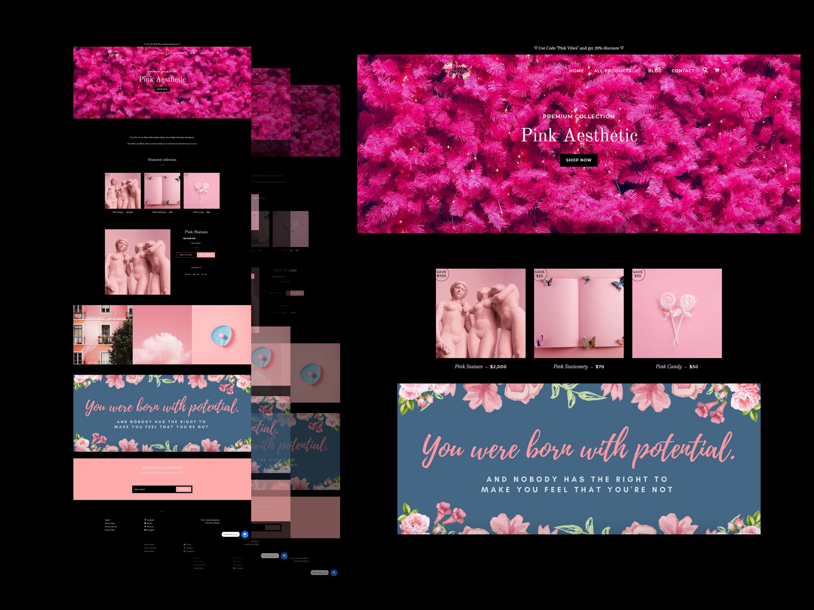 Custom Shopify Website Template for Your Business Custom Boutique ...