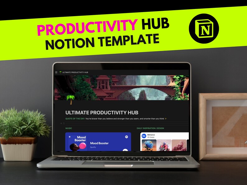 Ultimate Productivity Hub Notion Template 2023 | Pomodoro Timer ...
