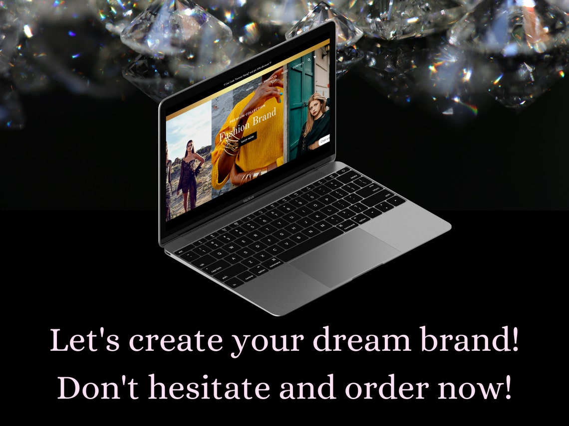 DIY Premium Fashion Clothing Brand Theme Custom Shopify Website ...