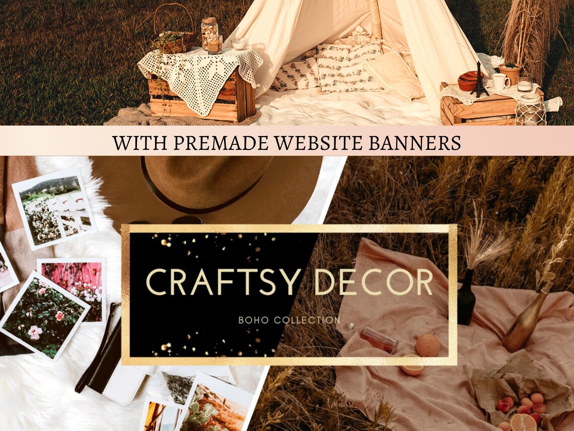 DIY Shopify Boho Theme Website Template | Custom Boutique Shopify ...
