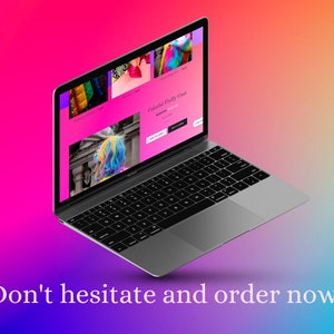 DIY Shopify Gradient Holographic Theme Website Template | Custom ...