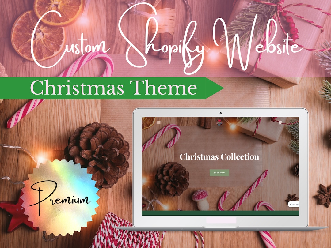 Christmas Theme Shopify Website Template | Custom Boutique Website ...