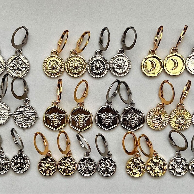 Aztec Hoop Earrings - Etsy