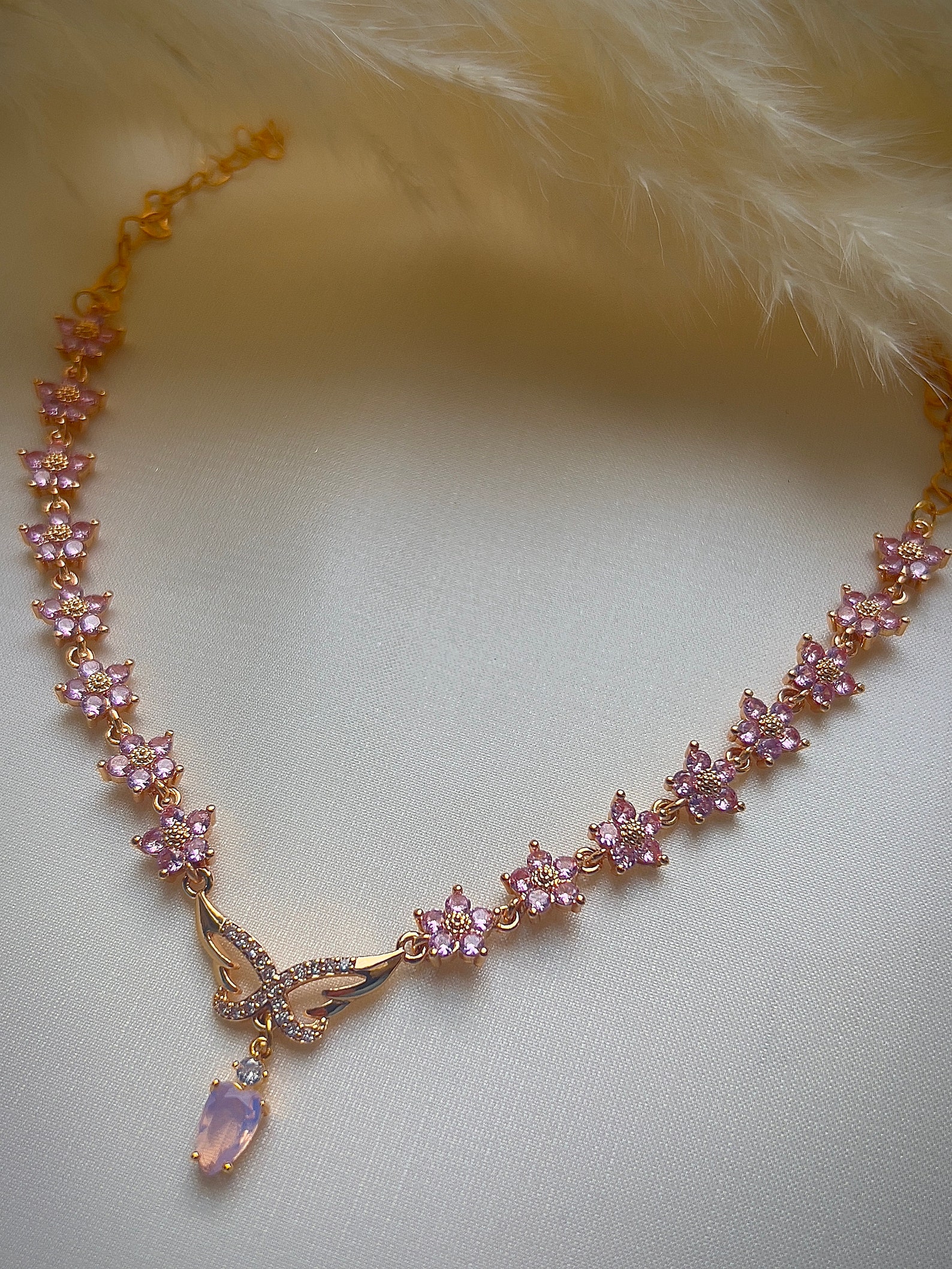 Angelic Aqua Blue Floral Butterfly Choker Necklace Dainty - Etsy