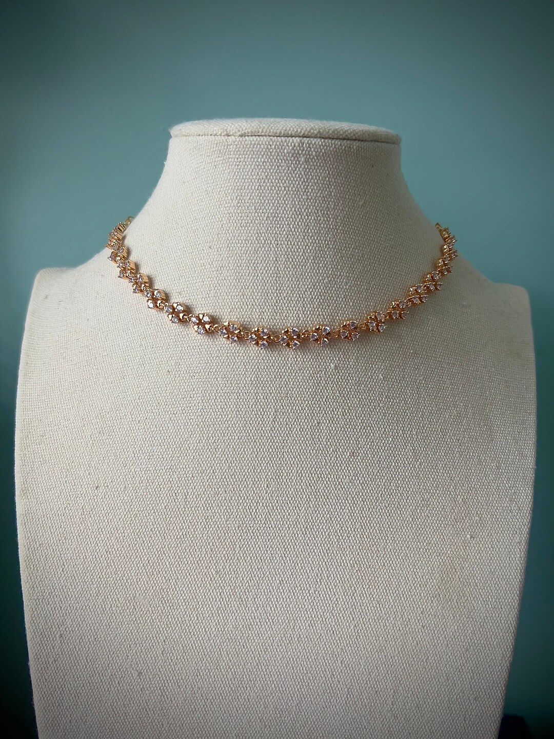 Delicate Mini Dainty Heart Choker Necklace, Cute Pretty Fairycore ...