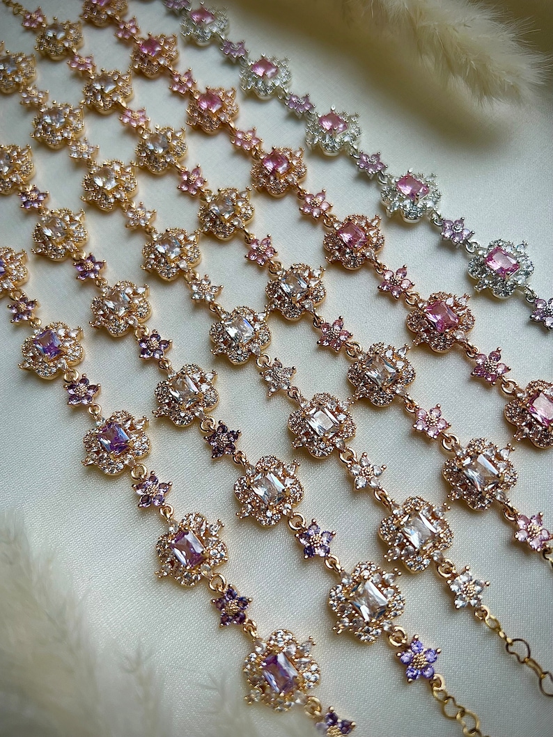 Regal Regencycore Purple Floral Gold Choker Necklace, Fairycore ...