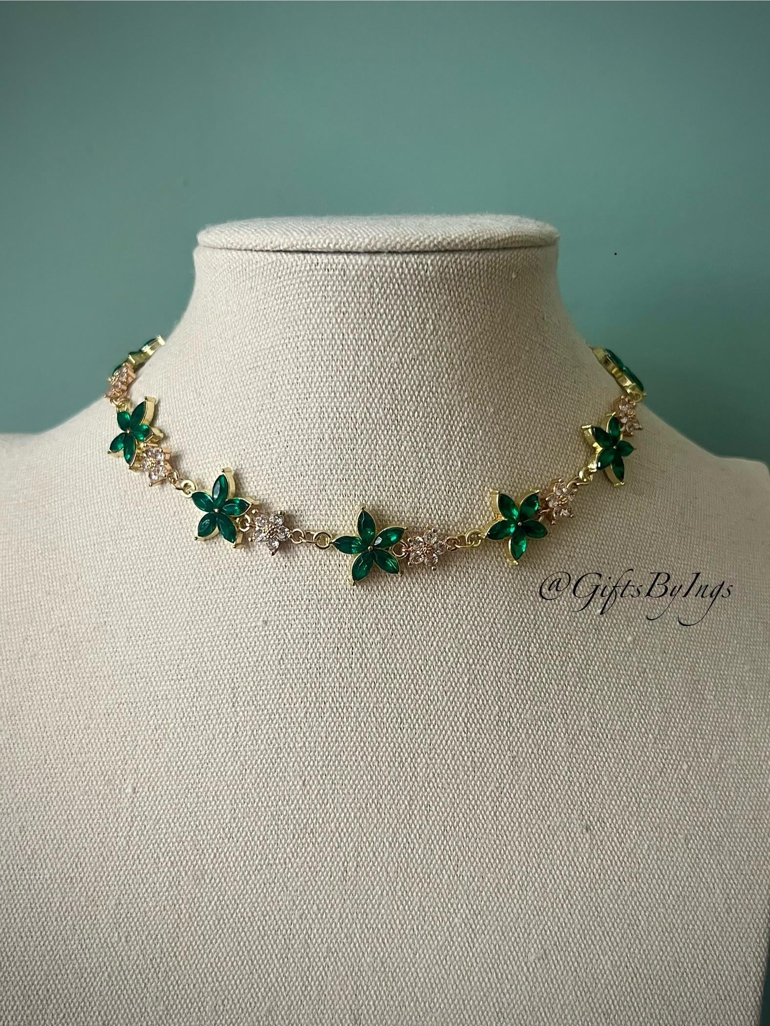 Beautiful Navy Blue Flower Choker, Elegant Regency Era Bridal Wedding ...