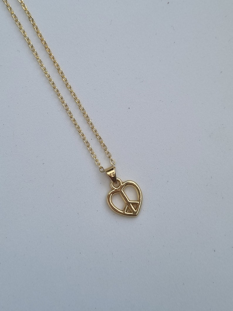 Gold Herz Kette, Herzkammern Niedliche passende Halskette Paar Kette Minimalistischer ...
