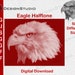 Eagle Halftone as Vector Graphic | Plotter File | AI Svg Eps Png Dxf ...