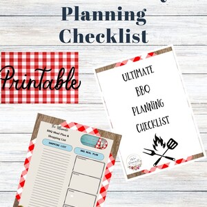 Ultimate BBQ Printable Party Checklist I Planner I Party Organizer I ...