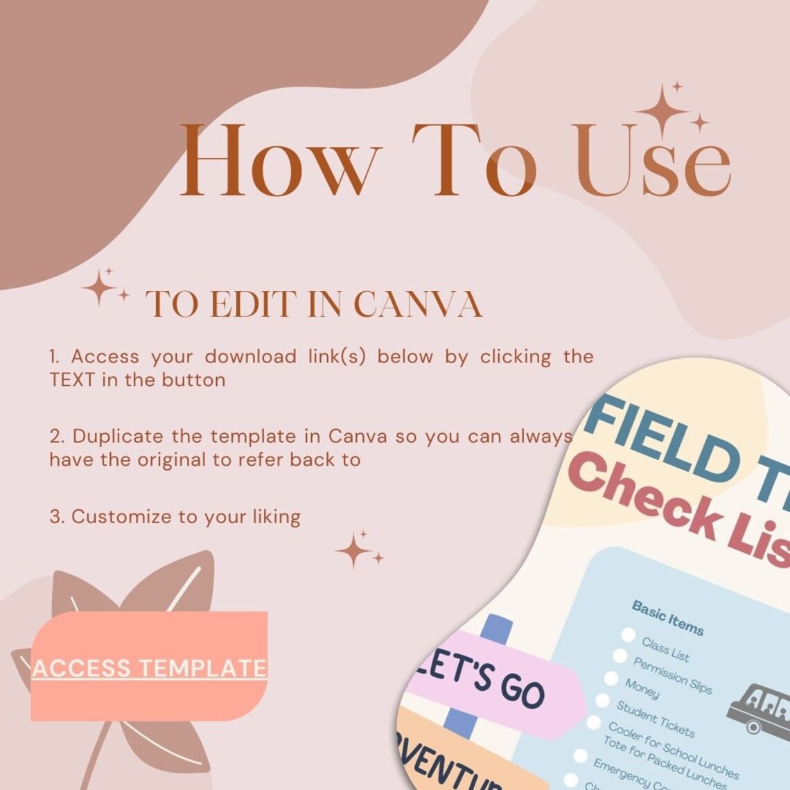 Teacher Checklist I Field Trip Teacher Checklist I List I Digital ...