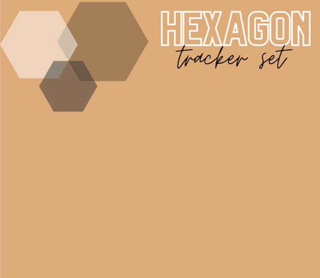 Savings Tracker - Hexagon Set - Etsy