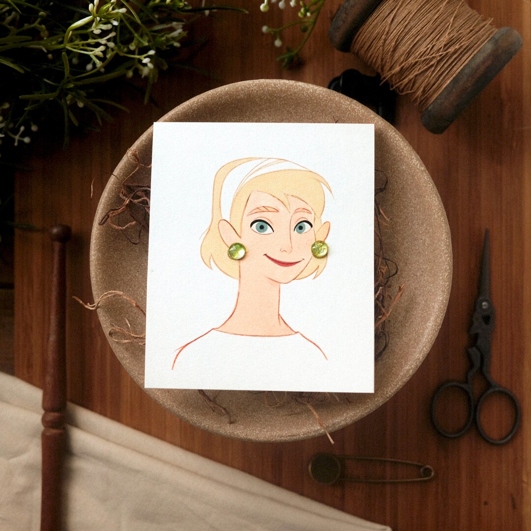 August Peridot Birthstone Stick-on Earring Singles - Etsy
