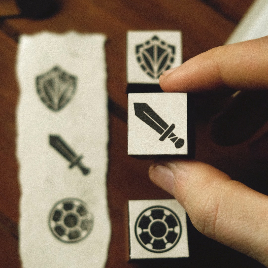Mini Sword Wooden Rubber Stamp - for Crafts, Scrapbooking, Journaling ...