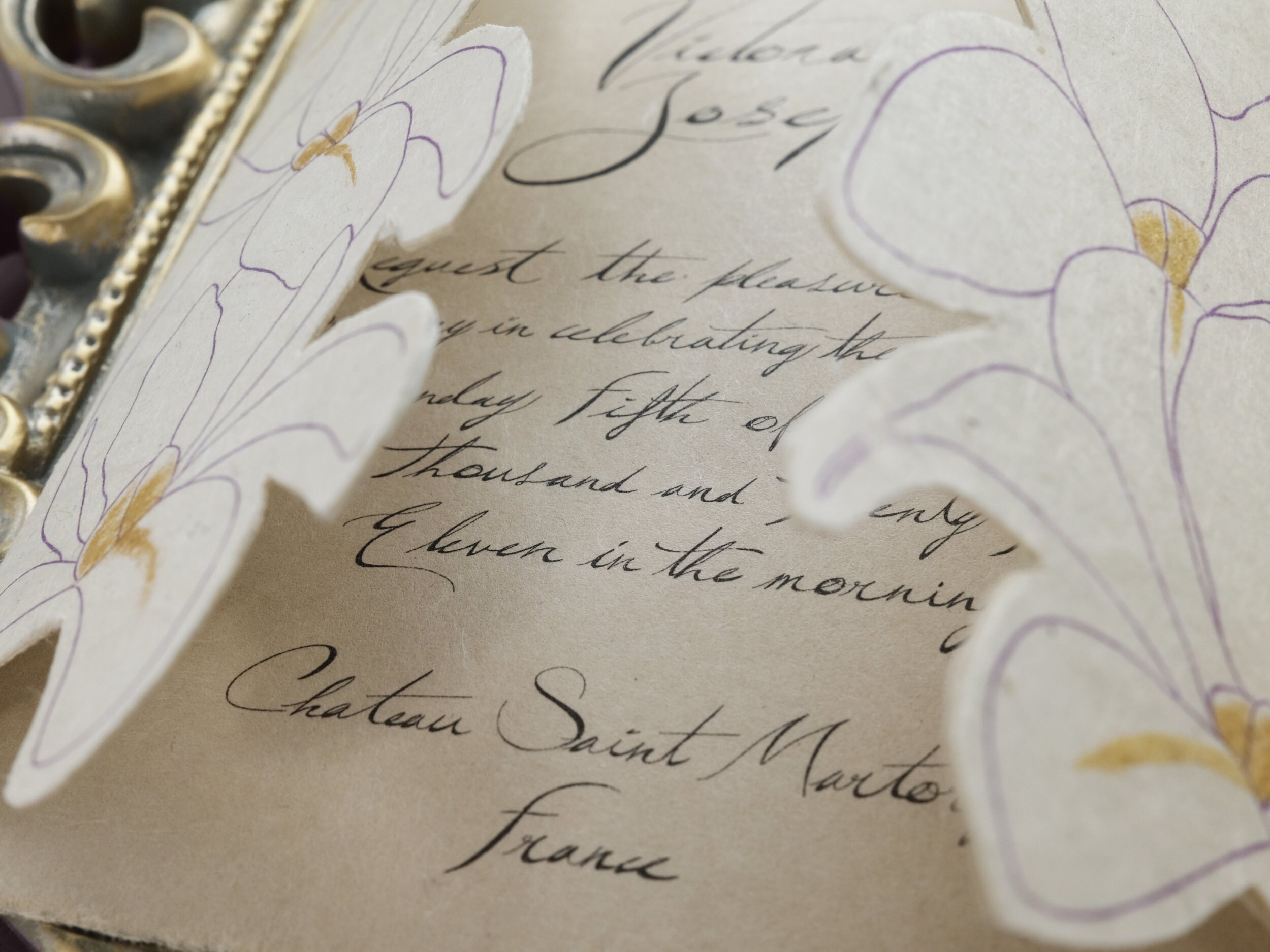 Intricate Wedding Invitation Suite, Folding Iris - Etsy