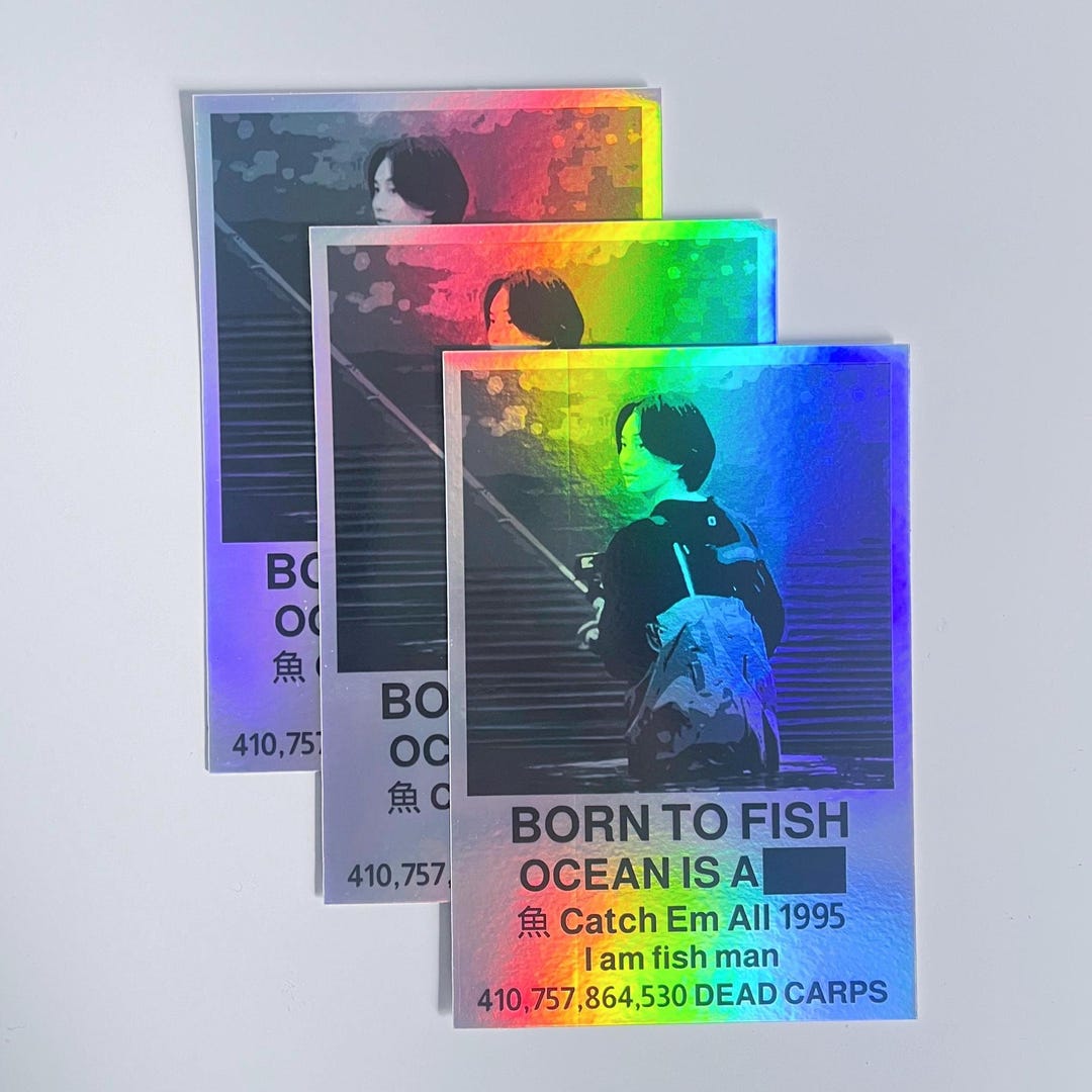 Jeonghan BORN TO SWIM Holo Sticker (seventeen/svt/kpop/deco) - Etsy