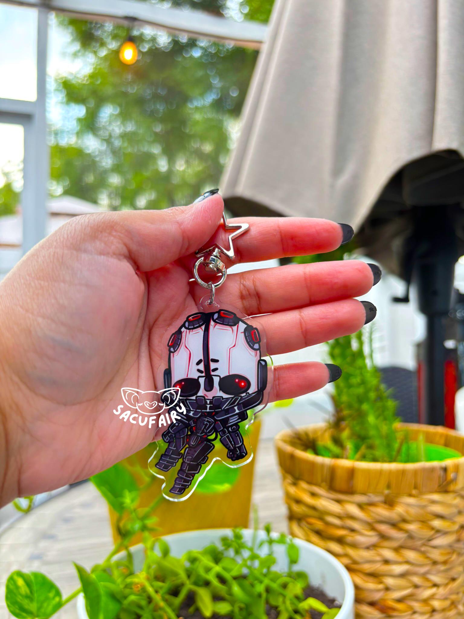 Netrunner Anime Inspired 2.5-inch Clear Acrylic Double-sided Keychains ...