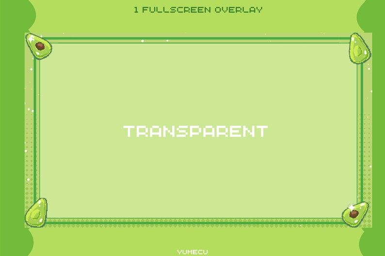 Pixel Avocado Frog Stream Package - Etsy