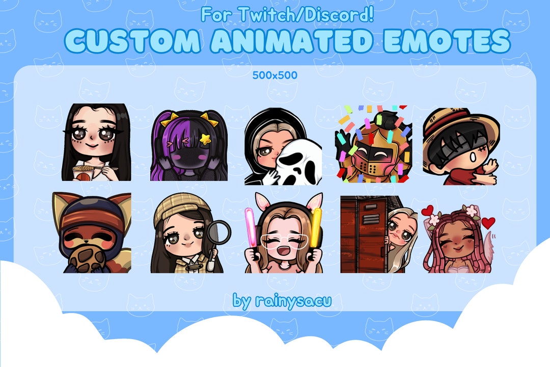 Custom Animated Personalized Emotes for Twitch/discord - Etsy