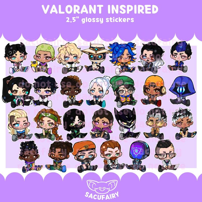 Valorant Stickers - Etsy