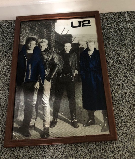 Vintage U2 Picture Mirror 1980's Memorabilia - Etsy