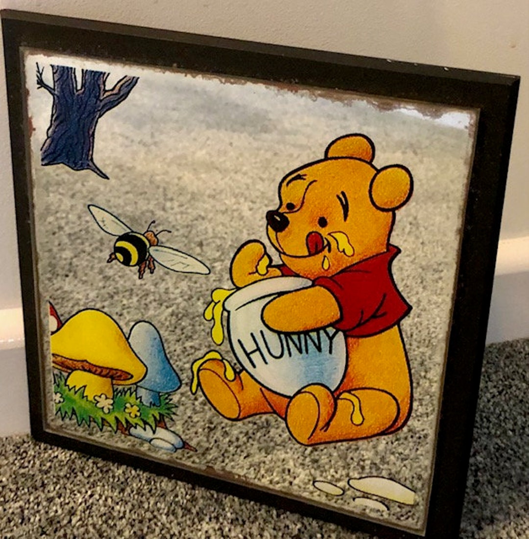 Vintage Disney Winnie the Pooh Picture Mirror - Etsy