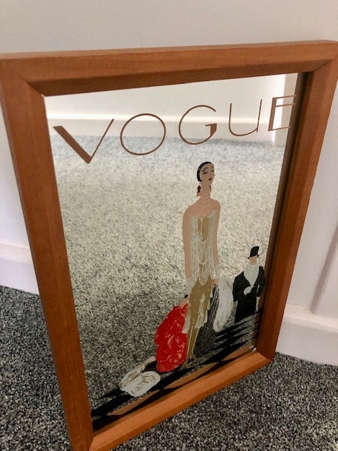 Vintage Vogue Advertising Mirror 1970's - Etsy UK