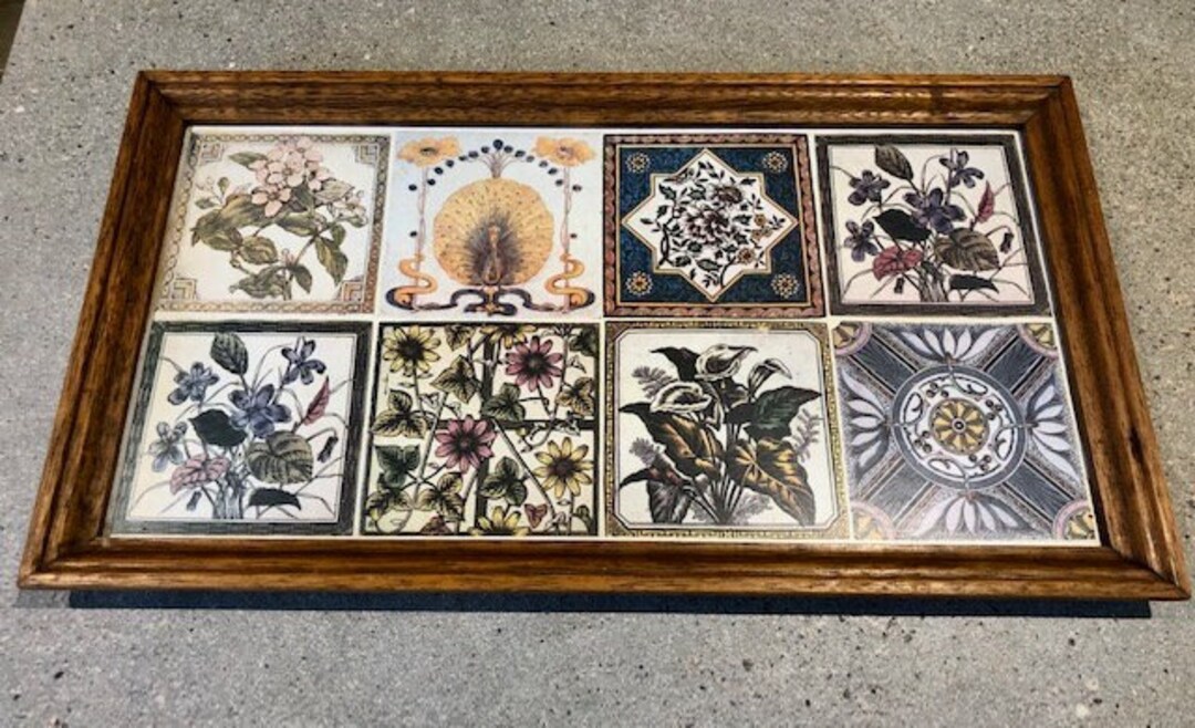 Vintage Flower/plant Design Tray Wilscombe - Etsy